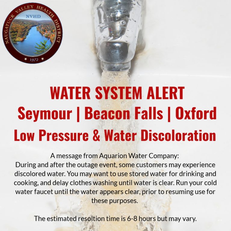 Water Alert 4-20-2022 - Naugatuck Valley Health District