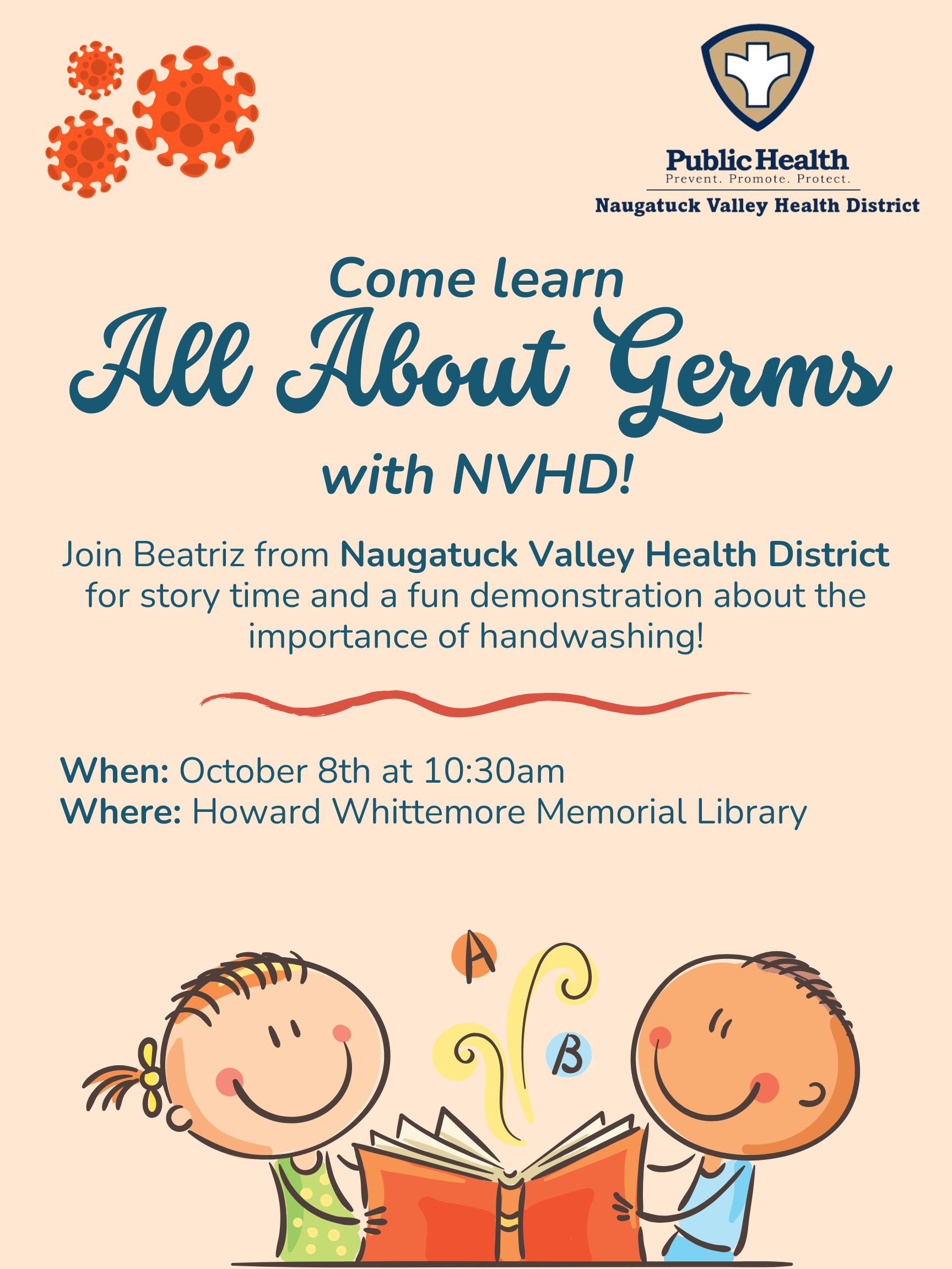All About Germs Story Time & Demo - Naugatuck Valley Health District